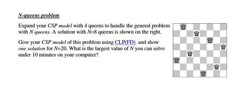 W ter N-queens problem Expand your CSP model with 4 | Chegg.com