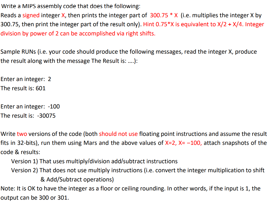 Solved Please solve this question (((As a MIPS Assembly | Chegg.com