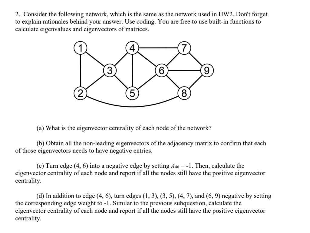 Solved 2. Consider the following network, which is the same | Chegg.com
