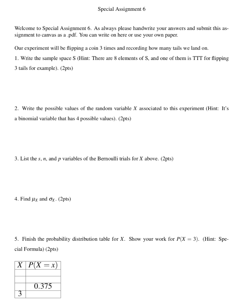 Solved Special Assignment 6 Welcome To Special Assignment 6 7726