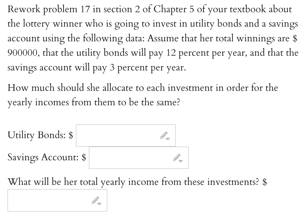 Solved Rework problem 17 ﻿in section 2 ﻿of Chapter 5 ﻿of | Chegg.com