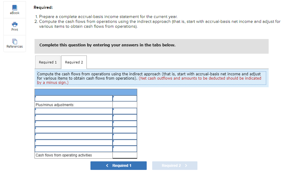 Solved 4 The following is the operating section of the | Chegg.com