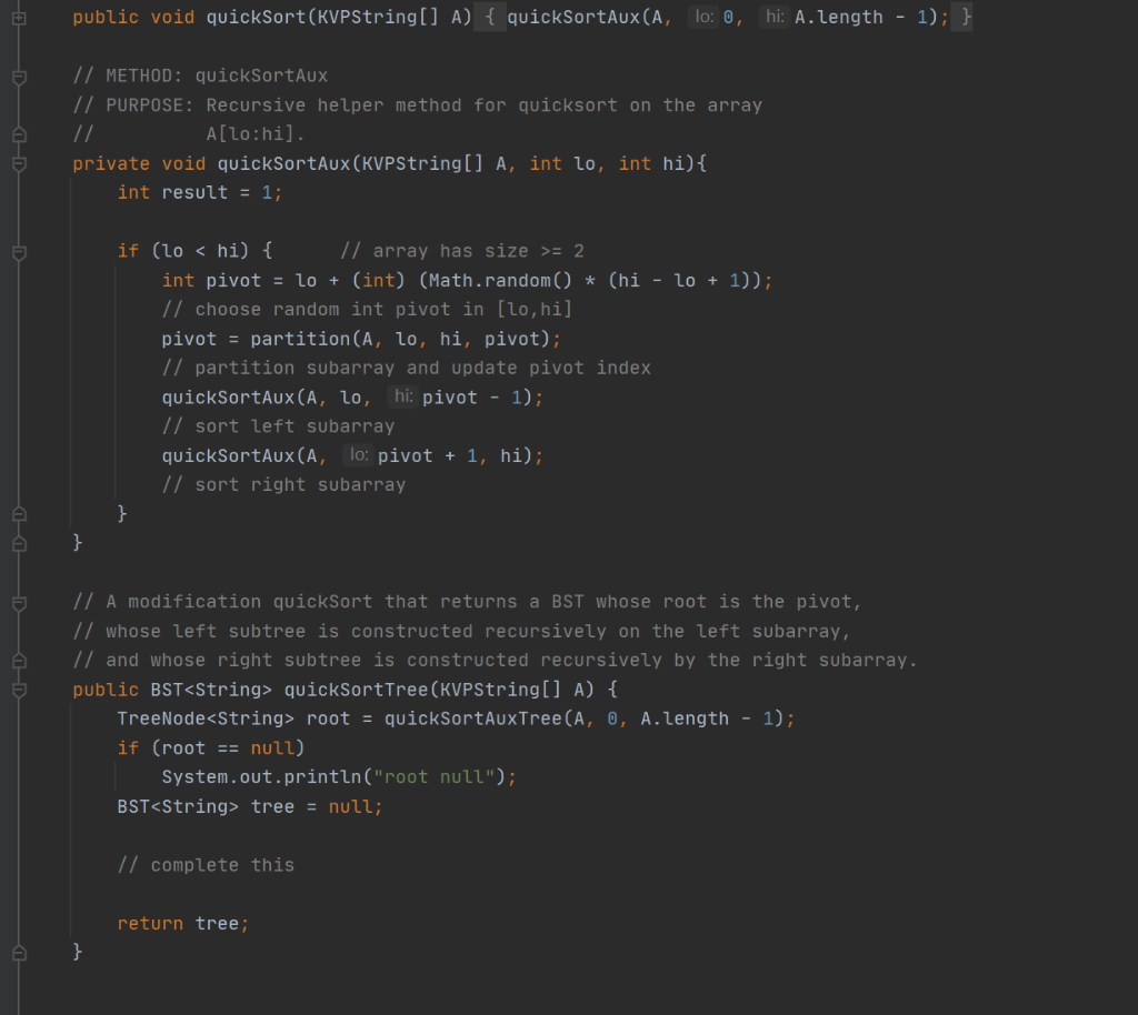 Solved 1. Pay attention to the implementation of the method | Chegg.com