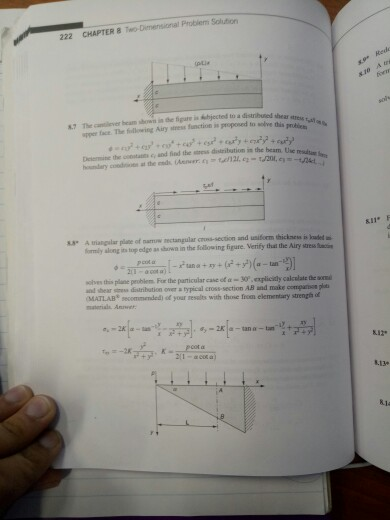 8.19 Through hollow c 8.15 Consider the axisymmetric | Chegg.com