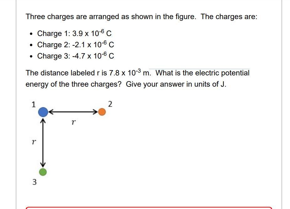 Solved Three charges are arranged as shown in the figure. | Chegg.com