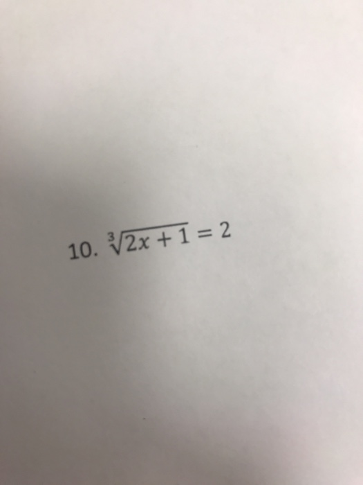 Solved 10. 2x + 1 2 | Chegg.com