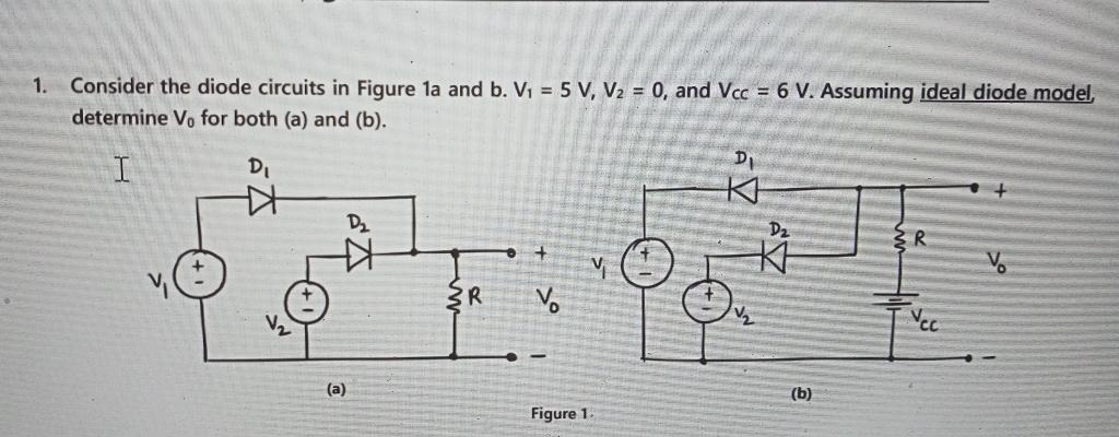 Solved 3. Assuming the CVD diode model, find the currents | Chegg.com