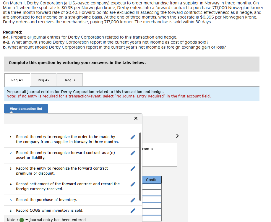Solved On March 1, ﻿Derby Corporation (a U.S.-based company) | Chegg.com
