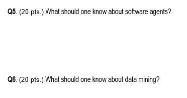 Solved Q5. (20 pts.) What should one know about software | Chegg.com