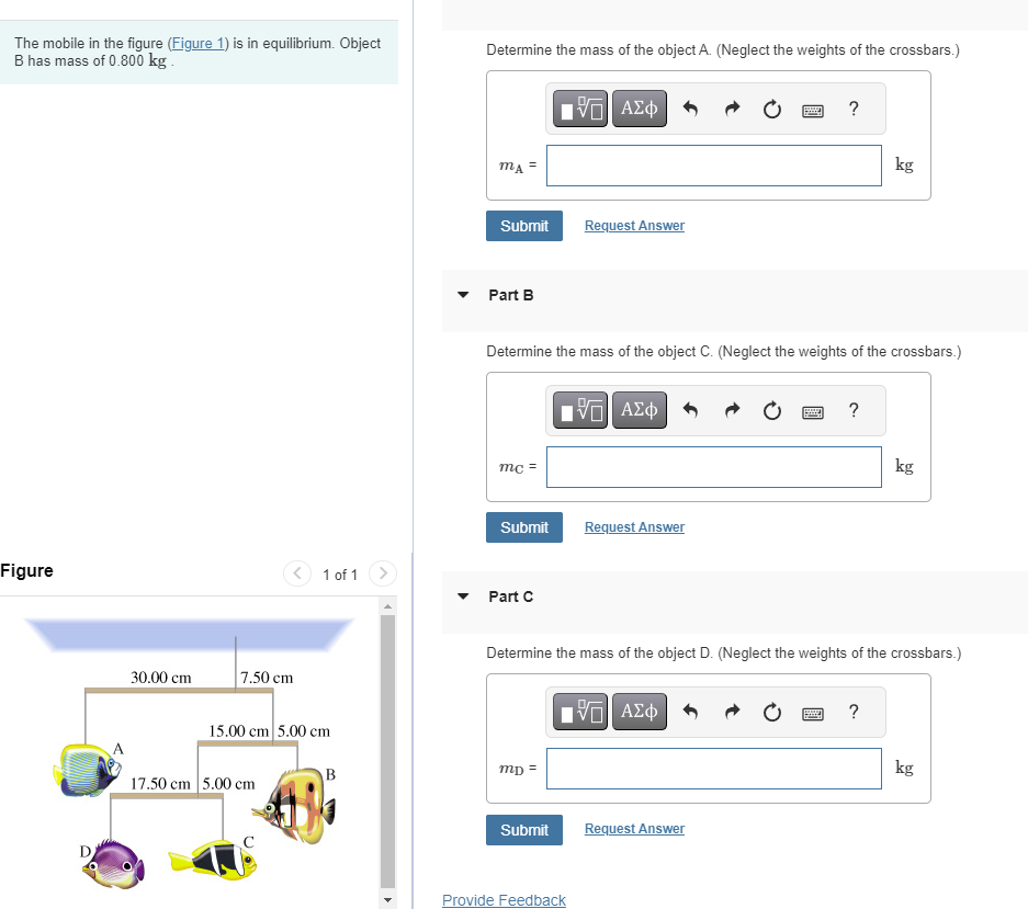Solved The mobile in the figure (Figure 1) is in | Chegg.com