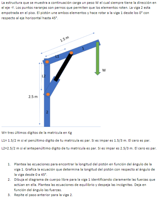 Solved La estructura que se muestra a continuación carga un | Chegg.com