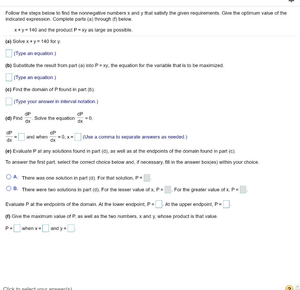 Solved Follow The Steps Below To Find The Nonnegative Chegg
