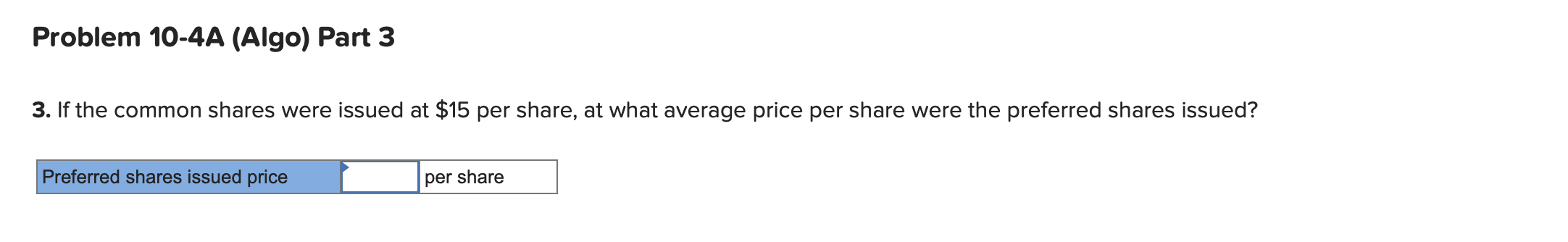 Solved Required information Problem 10-4A (Algo) Analyze the | Chegg.com