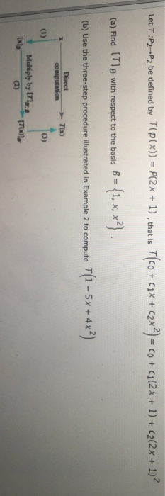 Solved Let T :P2→P2 be defined by T(p(x)) = R2 x + 1), that | Chegg.com