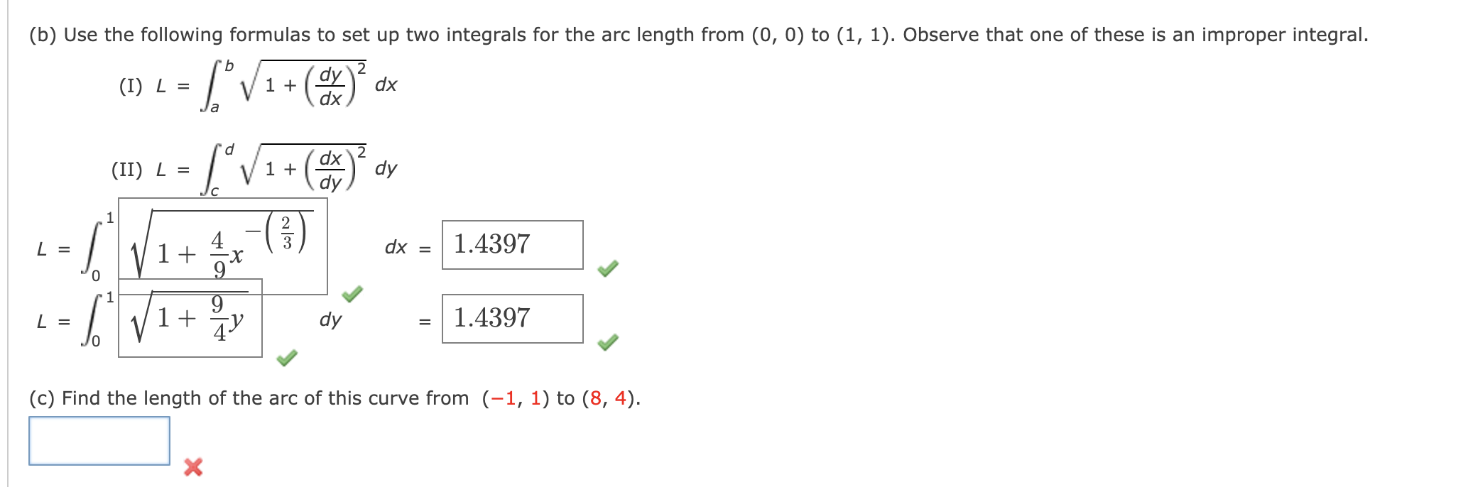 (b) Use the following formulas to set up two | Chegg.com
