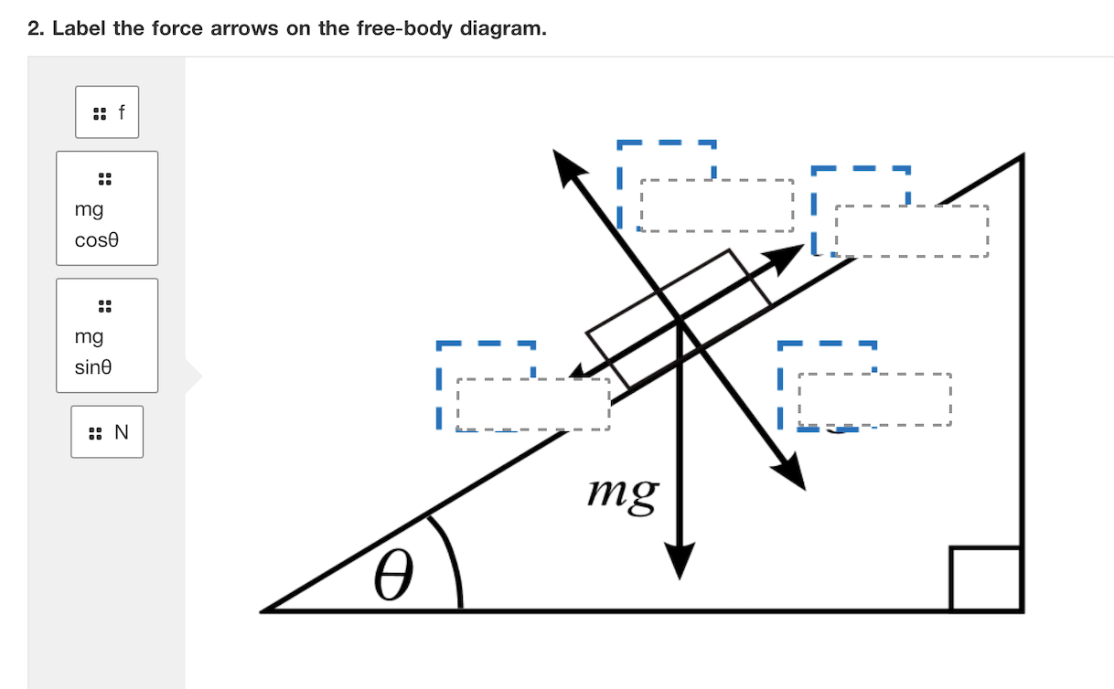 Solved 2. Label the force arrows on the free-body diagram. | Chegg.com