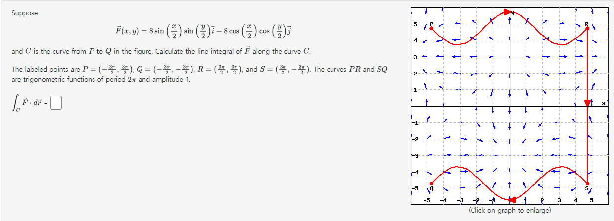 Solved Suppose F(x,y)=8sin(2x)sin(2y)i−8cos(2x)cos(2y)j and | Chegg.com