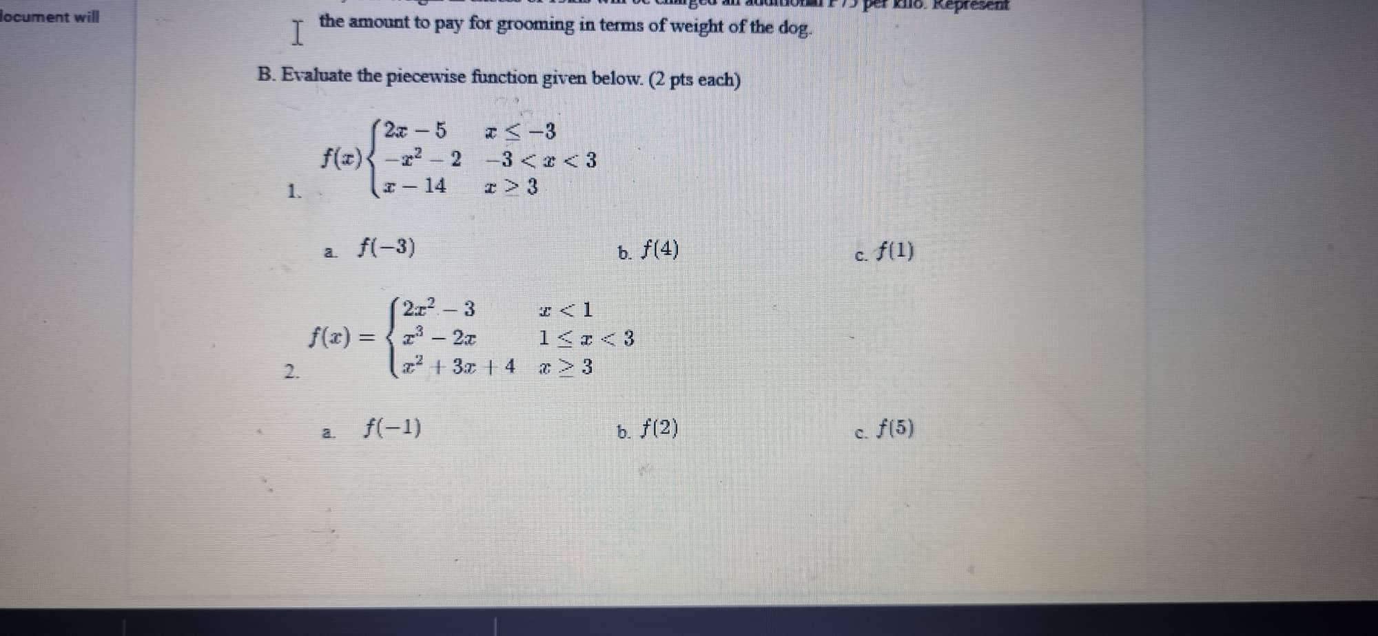 Solved ASYNCHRONOUS TASK 2: A Represent each problem using | Chegg.com