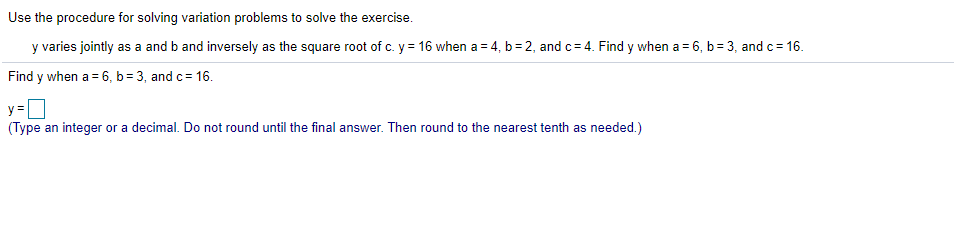 Solved Use the procedure for solving variation problems to | Chegg.com