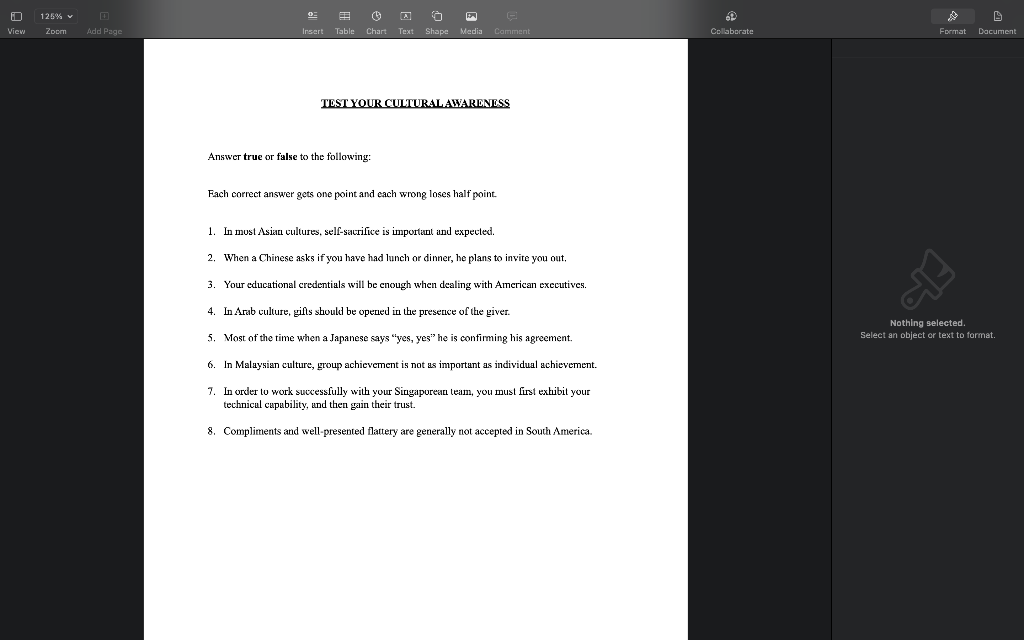 Solved View 125% Zoom Add Page Insert Table Chart Text Shape | Chegg.com