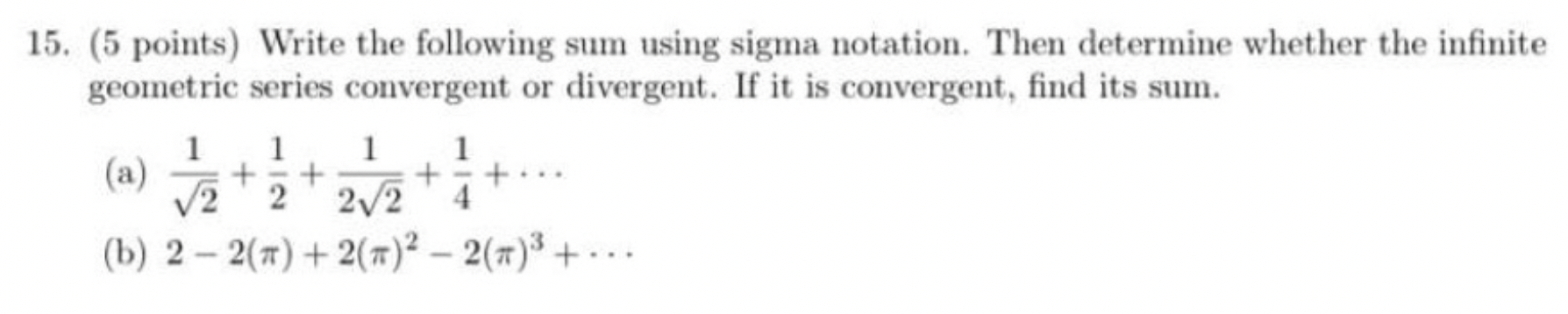 Solved 17. (7 points) Prove the identity: | Chegg.com