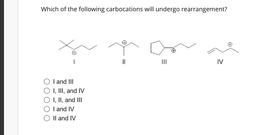 Solved Arrange the following carbocations in order of | Chegg.com
