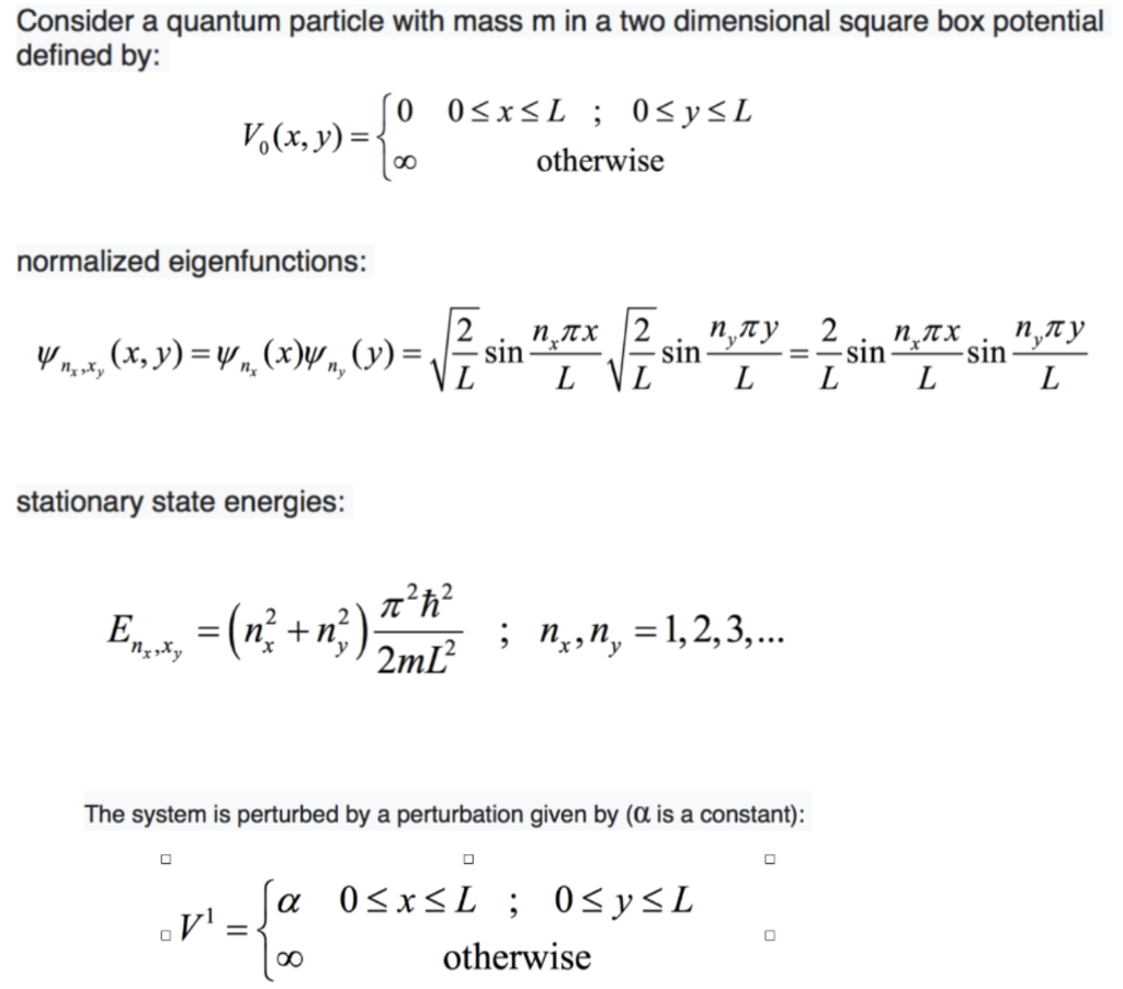 Solved Calculate The Second Order Energy Correction To All
