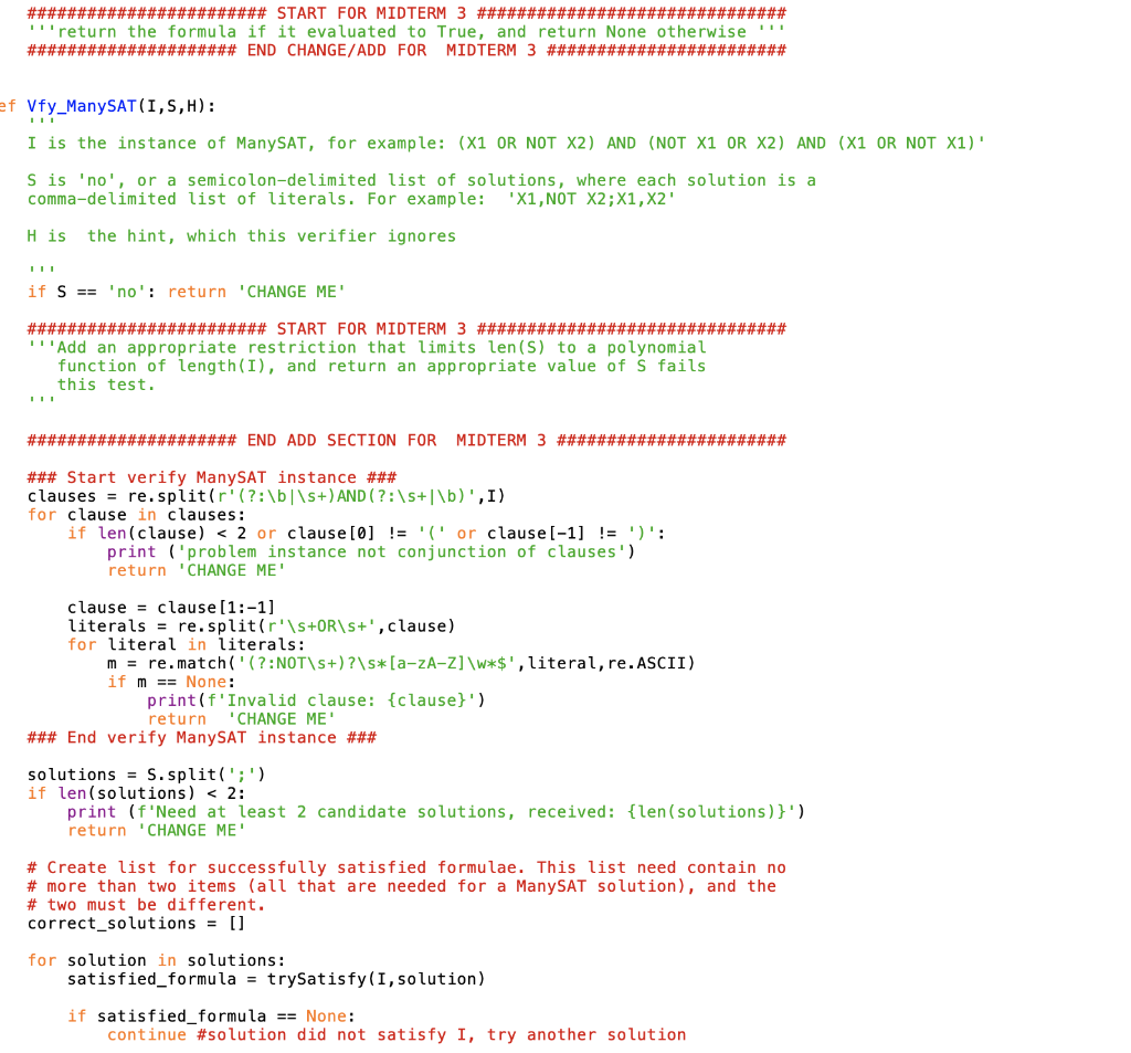 1 S Vfy_Many SAT, a verifier for the Many SAT problem | Chegg.com