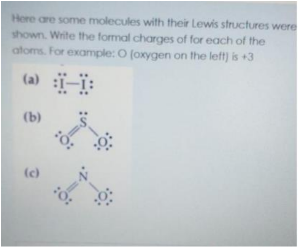 Solved Here are some molecules with their Lewis structures | Chegg.com
