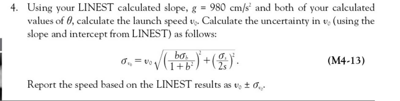 Calculated by LINEST function Slope: 0.0239964 Slope | Chegg.com