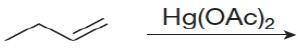 Solved When the alkene below reacts with Hg(OAc)2, two | Chegg.com