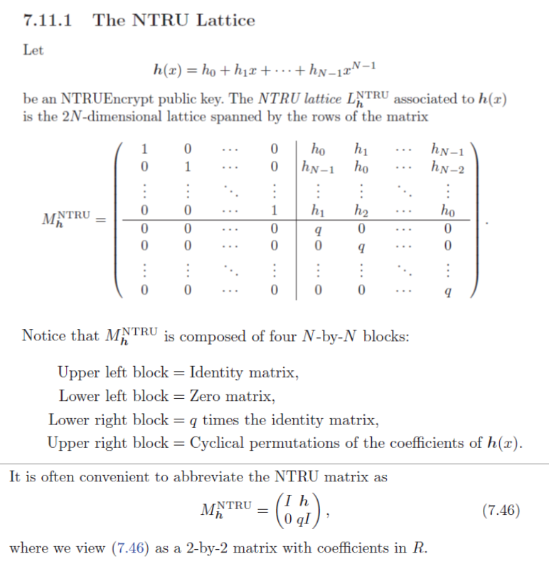 Solved For NTRU for polynomials with parameters, q=61, p=3, | Chegg.com