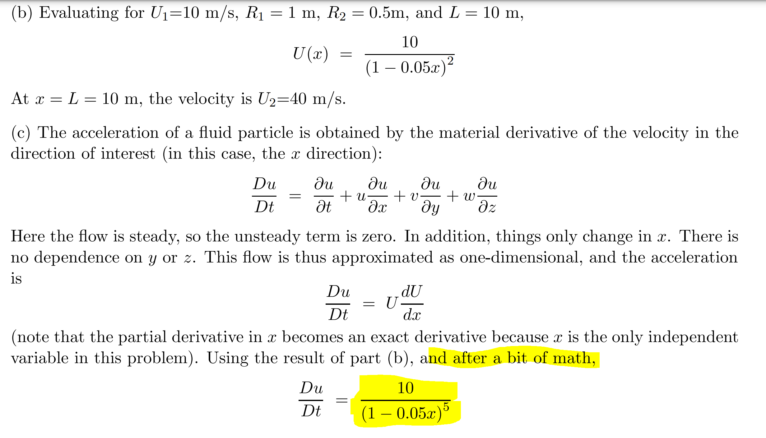 Solved We consider incompressible steady flow through the | Chegg.com