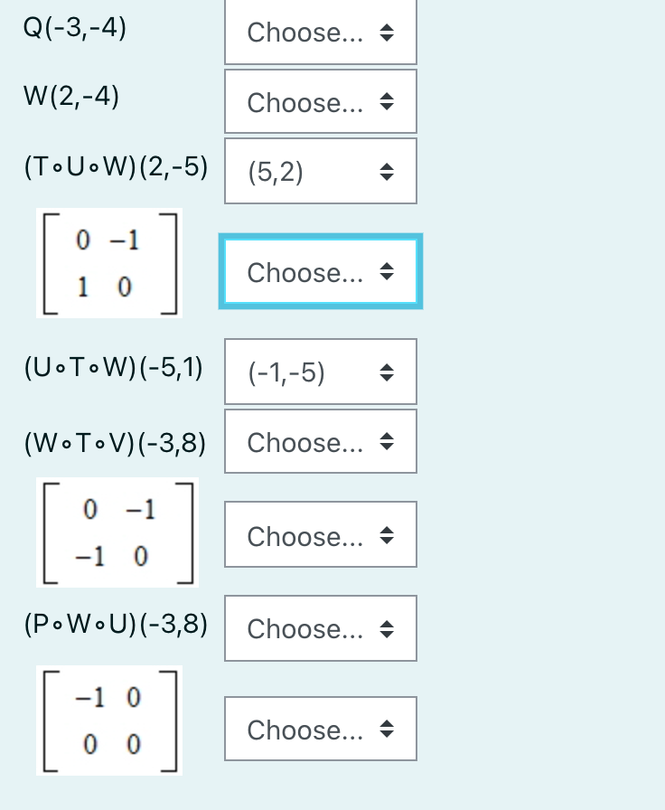 Solved Given the following transformations from R2 to R2. P | Chegg.com