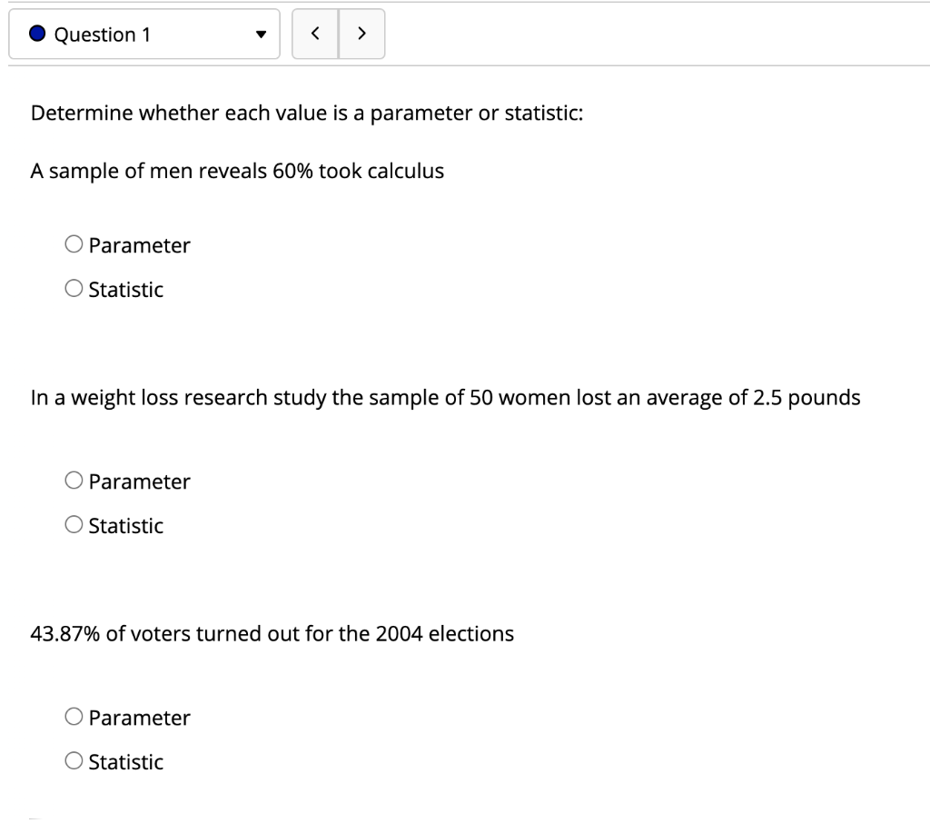 Solved Question 1 Determine whether each value is a | Chegg.com