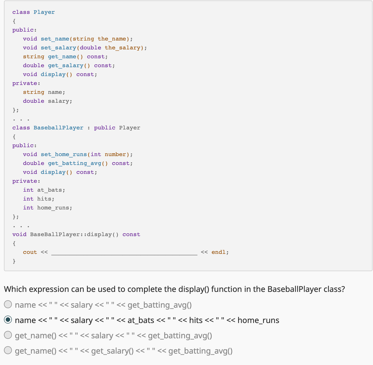 Solved Suppose class D inherits from B. Suppose we defined | Chegg.com