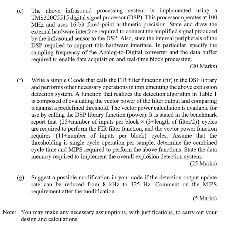 1. An infrasound processing system is partially shown | Chegg.com