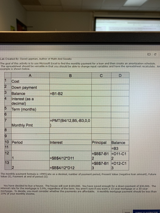 Solved Lab Created By: David Lippman, Author of Math And | Chegg.com