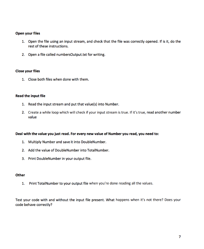 3. Main function • Create a main function. Compile, | Chegg.com