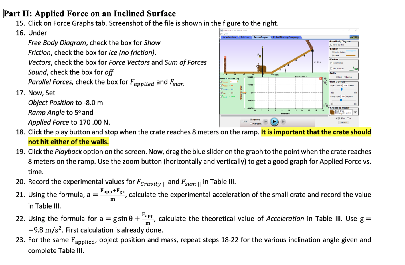 Solved Introduction Friction Force Graphe Robot Moving | Chegg.com