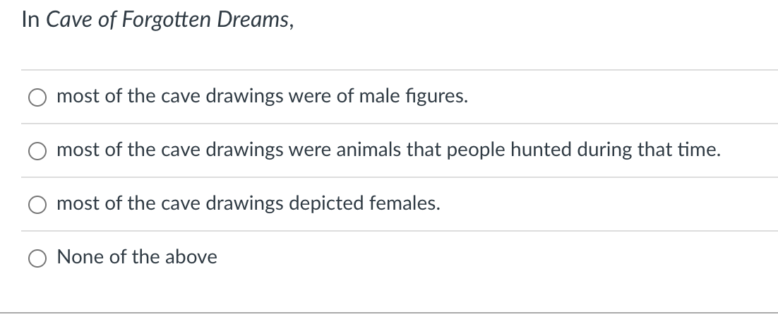 Solved In Cave of Forgotten Dreams, most of the cave | Chegg.com