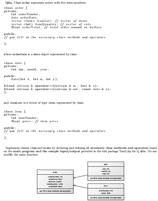 Solved please use c++ for programming. the main program of | Chegg.com
