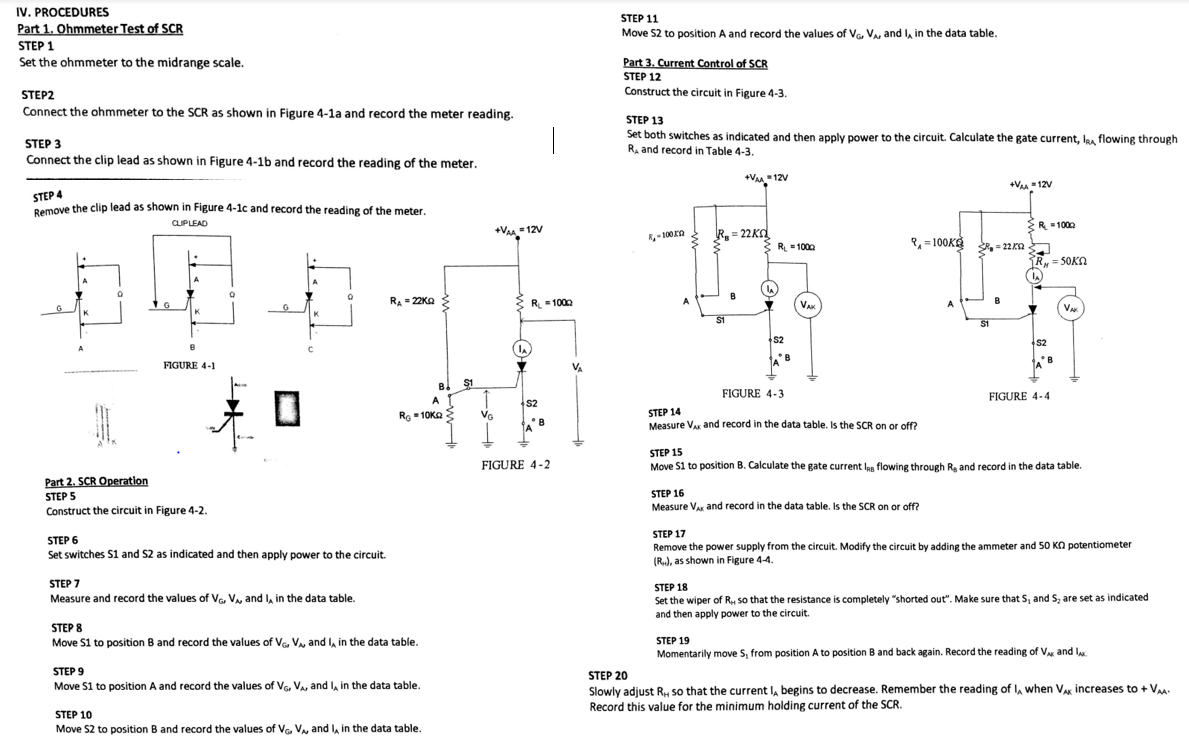 Connect the clip lead as shown in Figure 4-1b and | Chegg.com