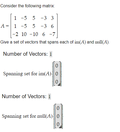 Solved Consider the following matrix: | Chegg.com