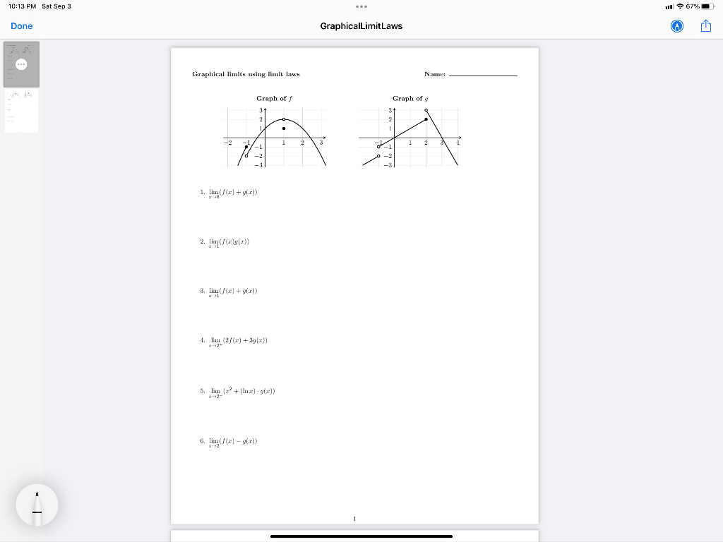 Solved GraphicalLimitLaws Coraphical limits using limit laws | Chegg.com