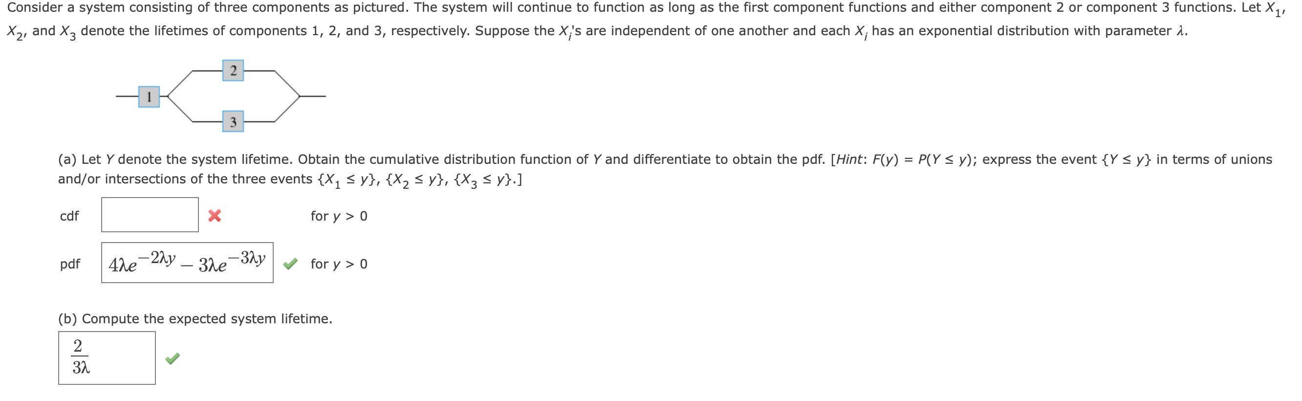 Solved Consider a system consisting of three components as | Chegg.com Solved Consider a system consisting of three components as | Chegg.com