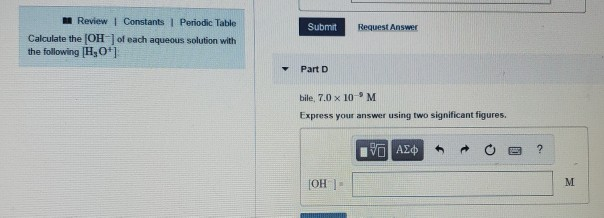 Solved Review 1 Constants l Periodic Table Part EB Calculate | Chegg.com