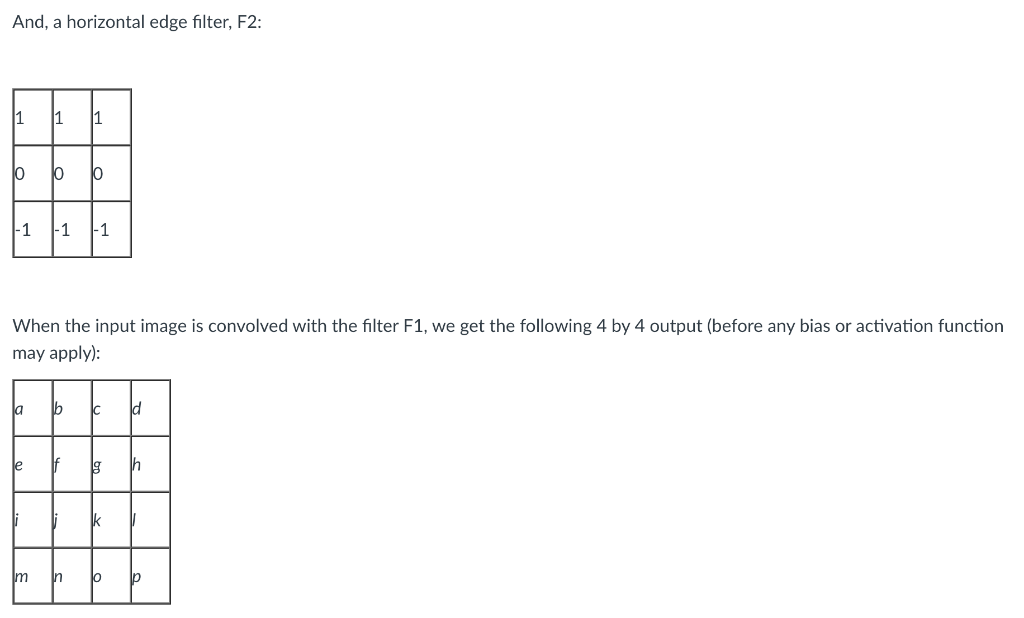 Solved Assume that an input image has the following 6×6 | Chegg.com