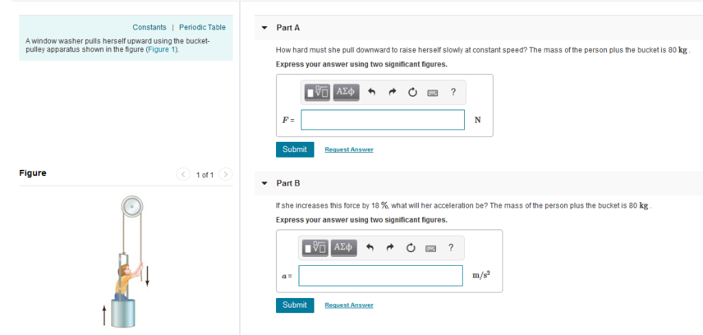 Solved Constants Periodic Table Part A A window washer | Chegg.com
