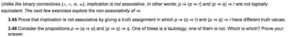 Solved Unlike The Binary Connectives V 8 